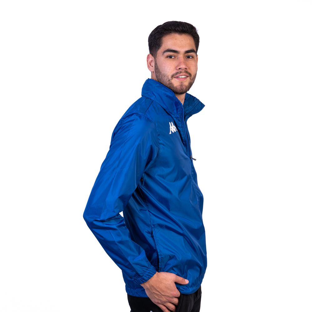Chaqueta 4 Soccer Wister Azul Impermeable Hombre Kappa - Kappa Colombia